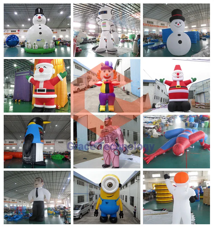 Customized Giant Inflatable Construction Worker for Outdoor Promotions ...