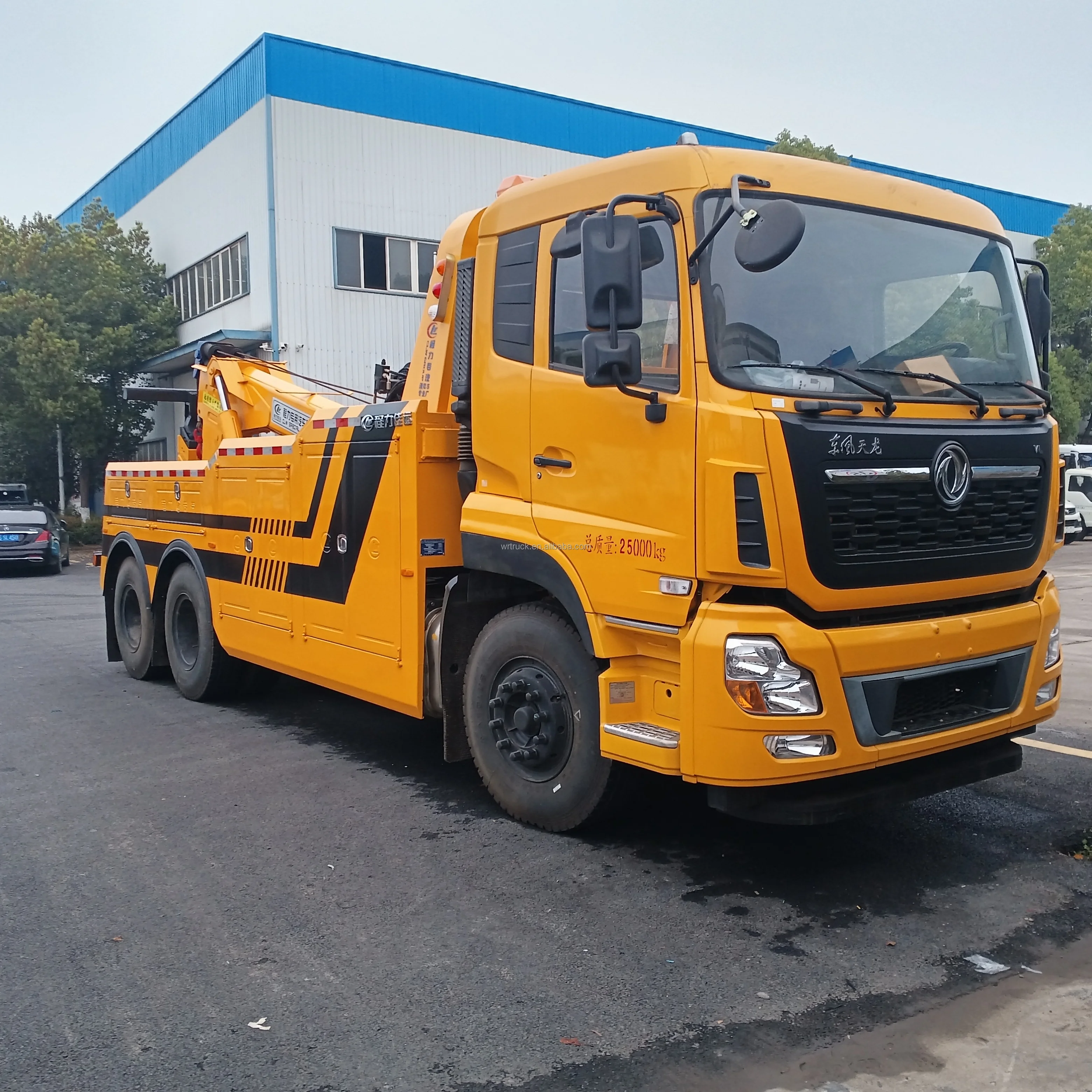 Tow Truck Wrecker With 360 Degree Rotation Crane 8 Ton Hydraulic Truck ...