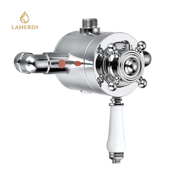 Traditional Classic Exposed Bathroom Thermostatic Cartridge Shower Tap ...