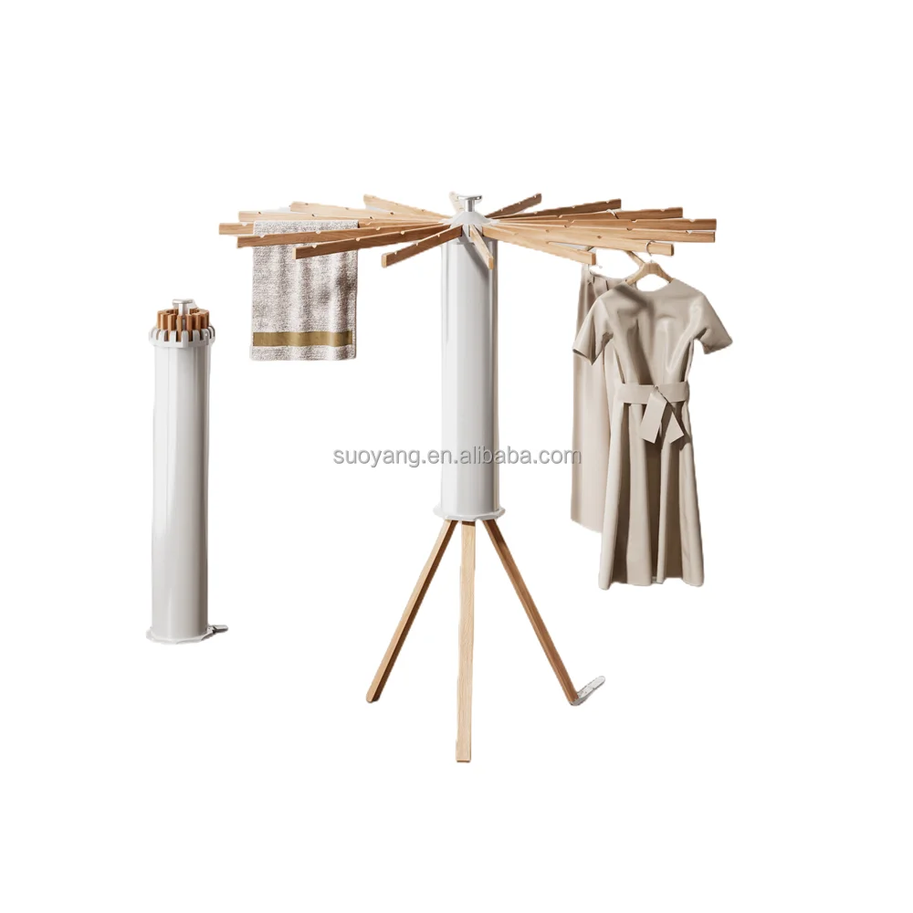 Collapsible Tripod Laundry Drying Rack - Foldable & Versatile