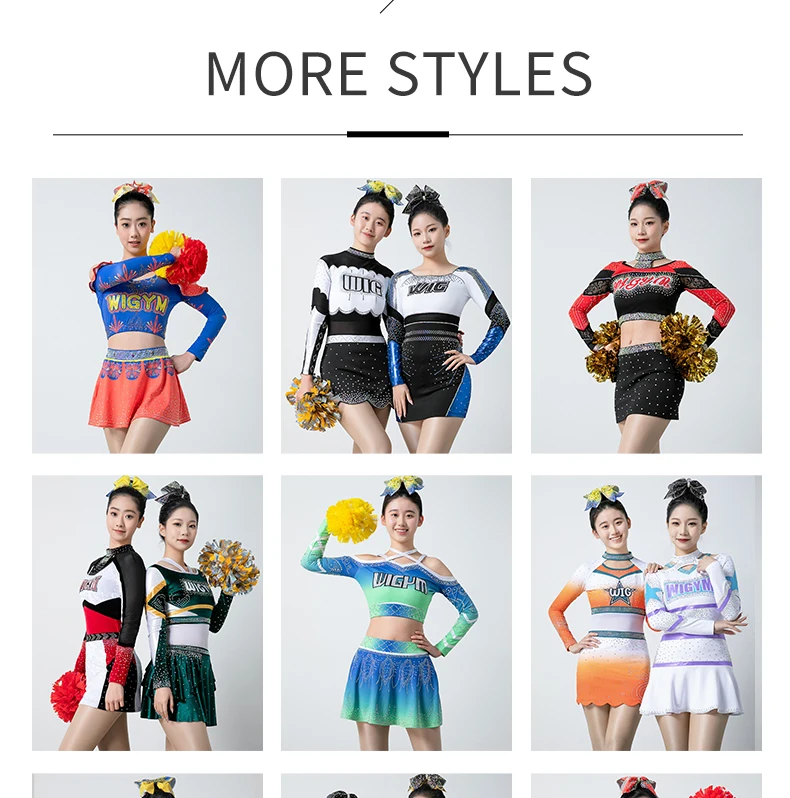 Wigym 2024 Cheer Dance New Trend Crop Top Cheerleading Uniforms Custom ...