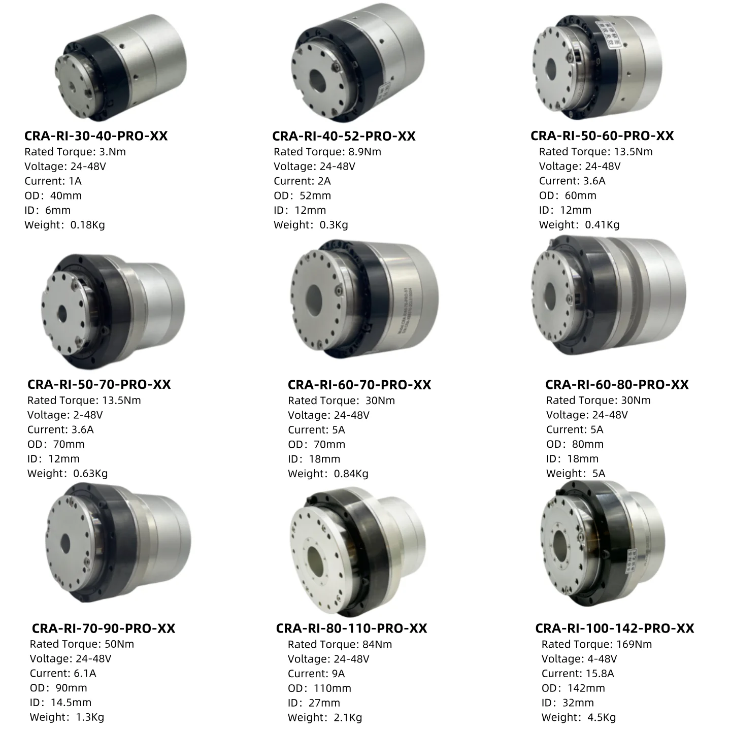 30 40mm Integrated Bldc Servo Motor With Brake Yuanzbot