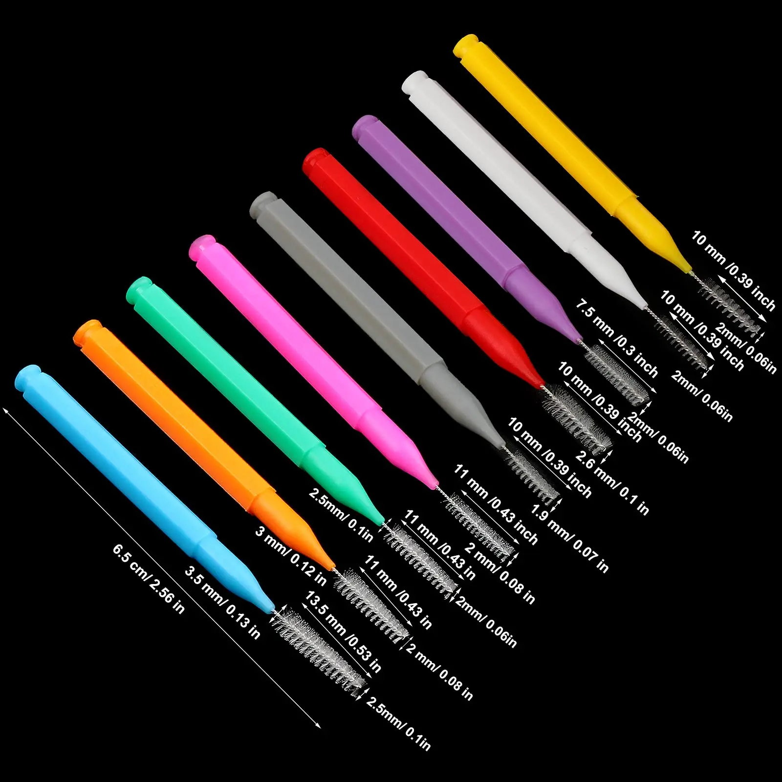 Medical Consumable Rubber Interdental Brush Dental Soft Picks For ...