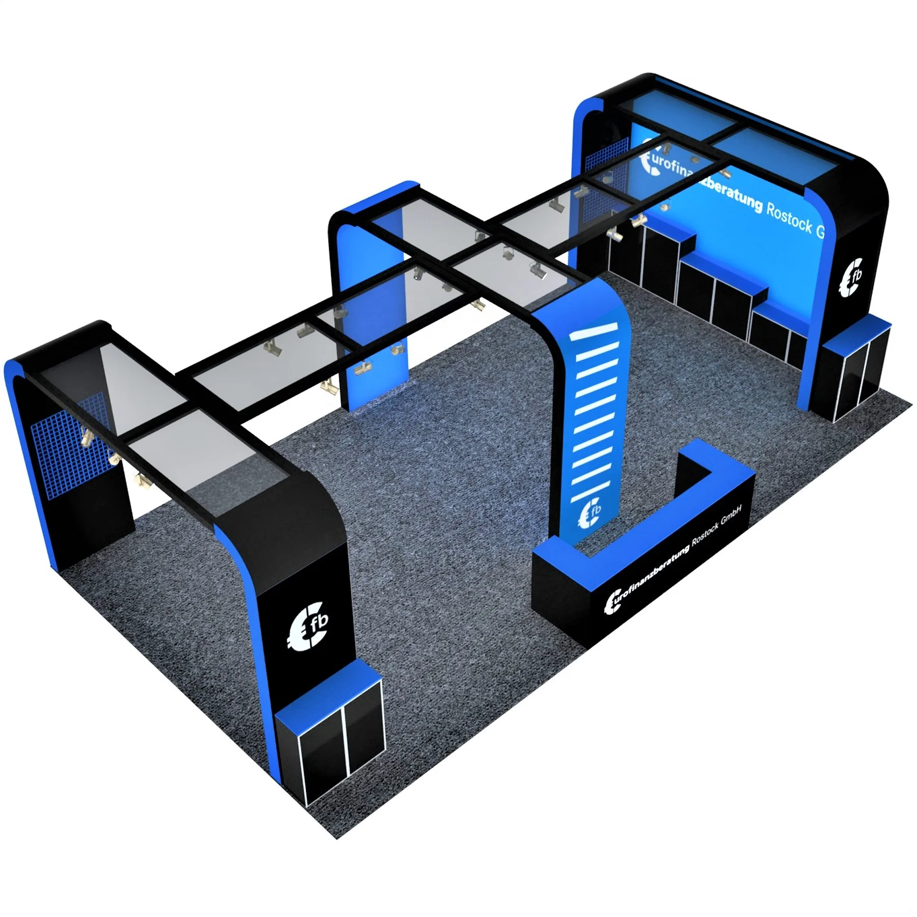 Modular Trade Show Display Booth Stand Exhibition Booth for tradeshow ...