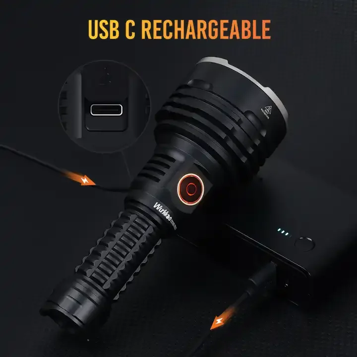 Anduril 2 Rechargeable LED Flashlight 6000lm 1086M IPX8 Waterproof ...