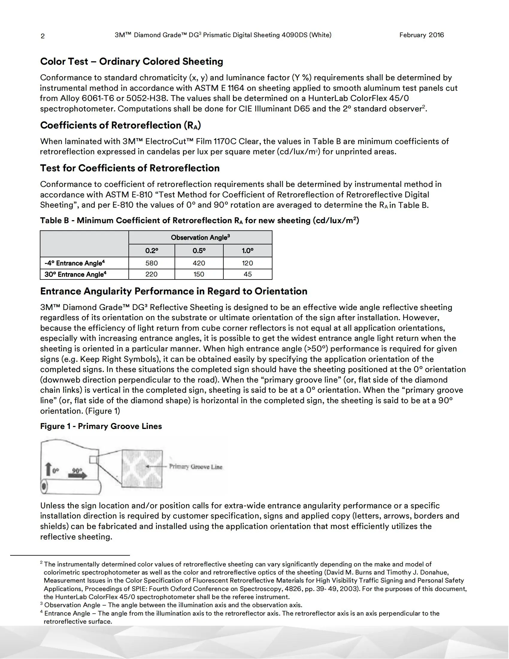 3M 4090 DG3 Diamond Grade Reflective Film - Super Reflective