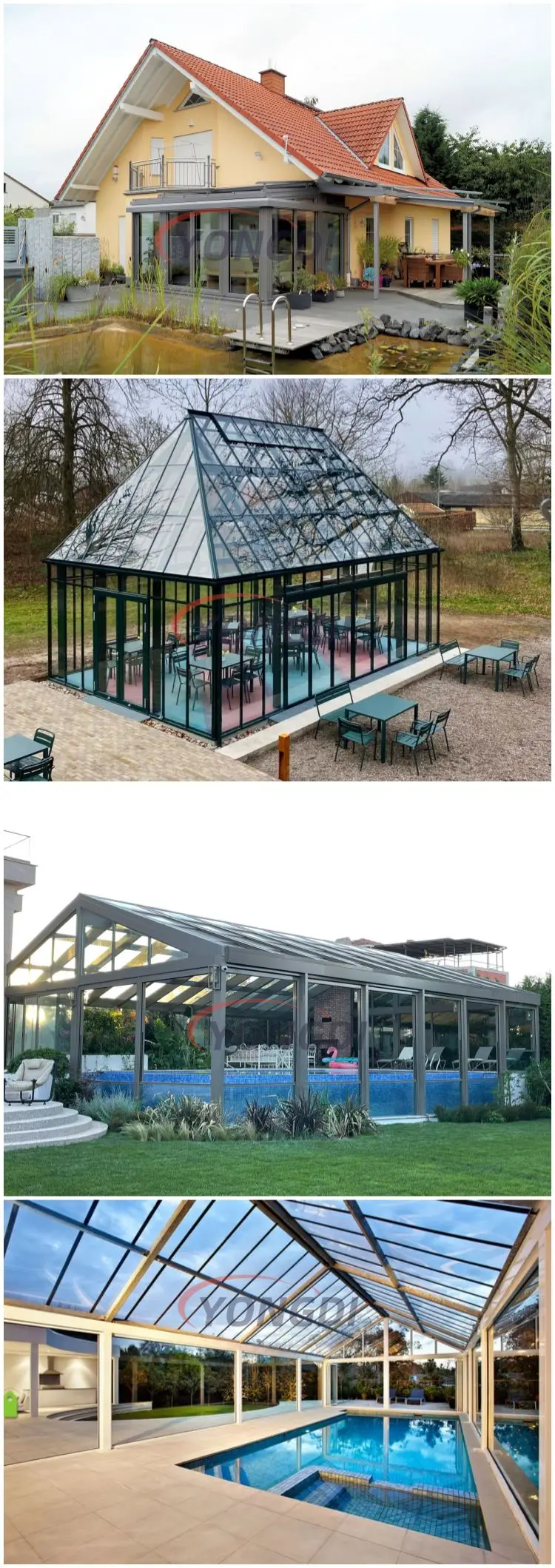 Aluminum Metal Frame Winter Garden - Eco-Friendly Sunroom