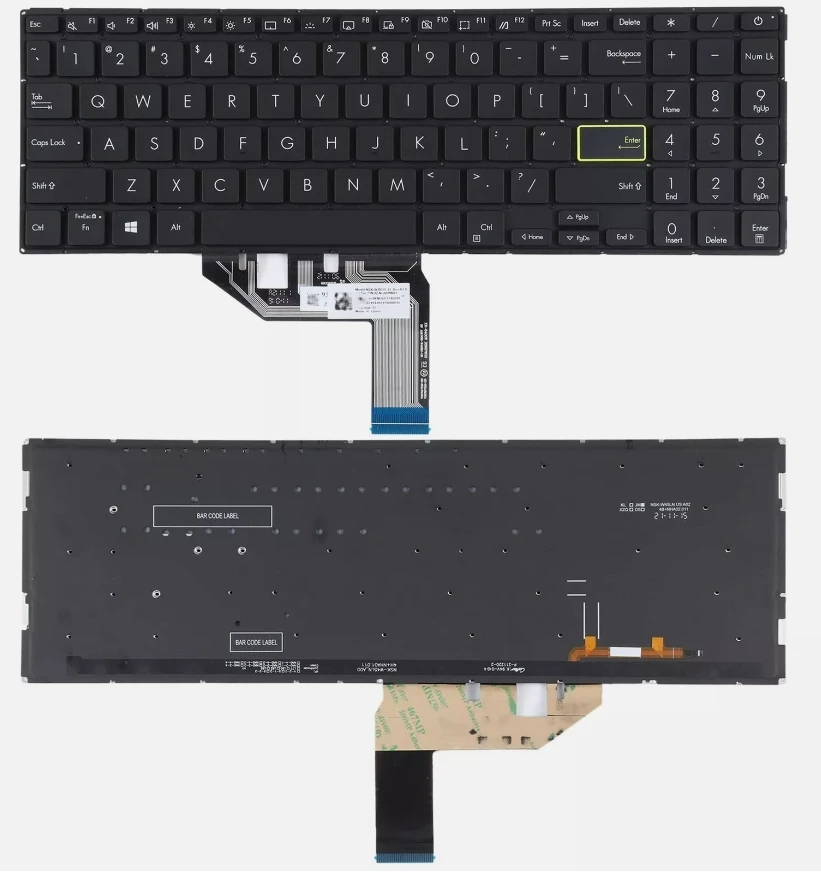 New Laptop Keyboard for Vivobook 15 S533 - Backlit US