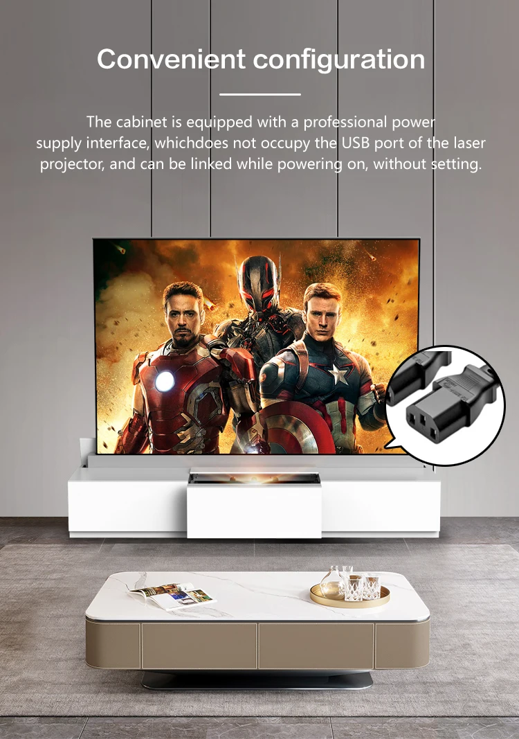 Perfectisan Ultra Short Throw Projection Screen All-in-one Smart Tv ...