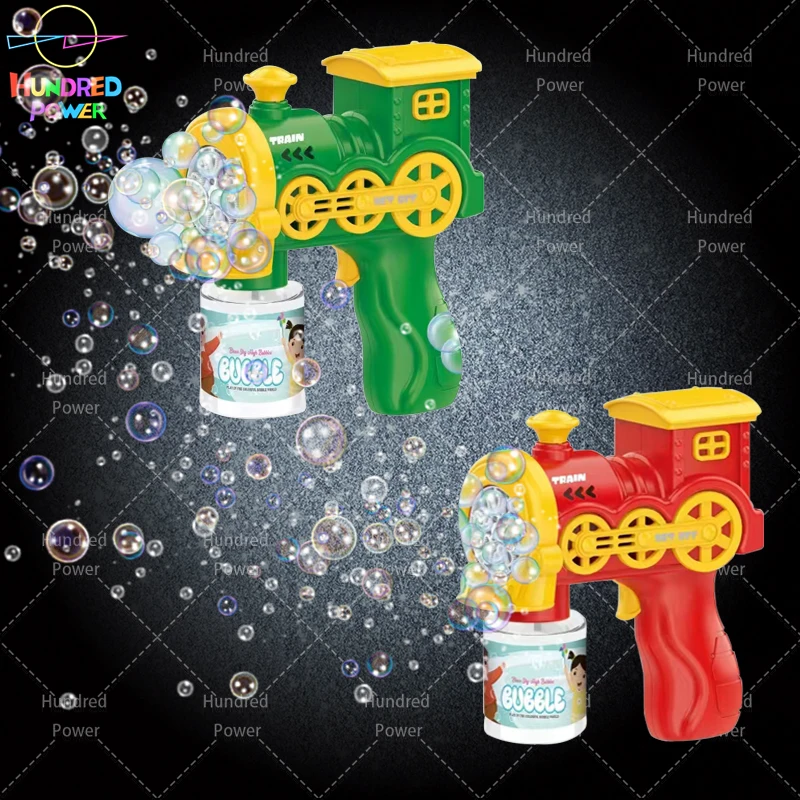 10 Holes Bubbles Blower Rocket Boom Bubble Maker Automatic Train Fire ...