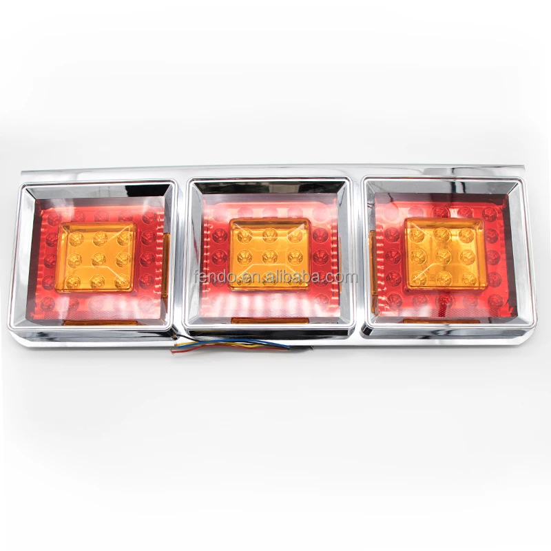 Waterproof LED Truck Lorry Combination Indicator Stop Tail Lamp Rear ...