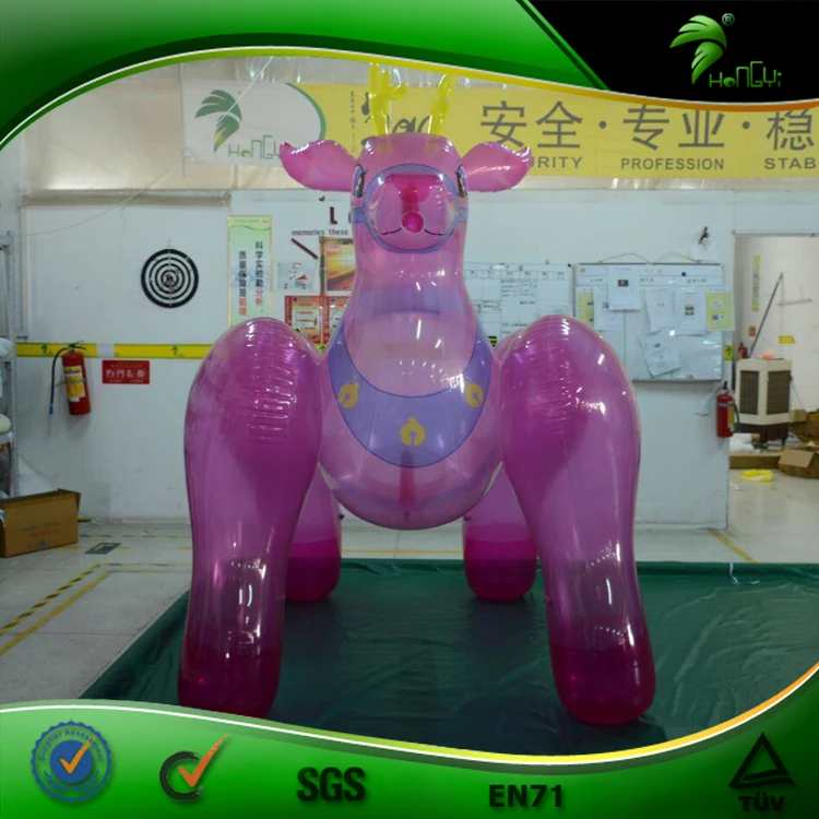 Custom Pink Deer Inflatable Toy Animal Hongyi Inflatable Balloon ...