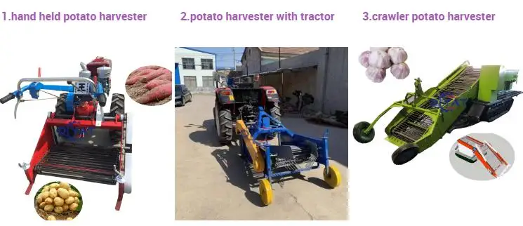 High Efficiency Ginger Onion/potato Combine Harvester Carrot/garlic ...