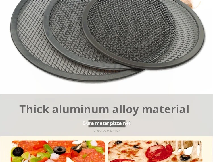 Aluminium Metal Mesh Pizza Screen Oven Baking Tray Net Kitchen Bakeware ...