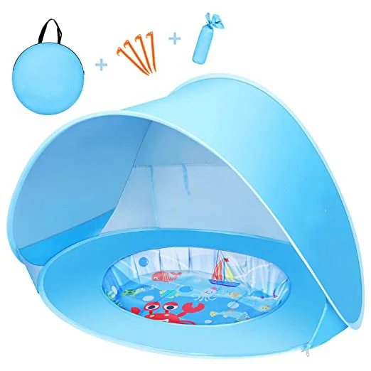 Cool Summer Children Use Baby Pop Up Beach Tent Bed Uv Protection ...
