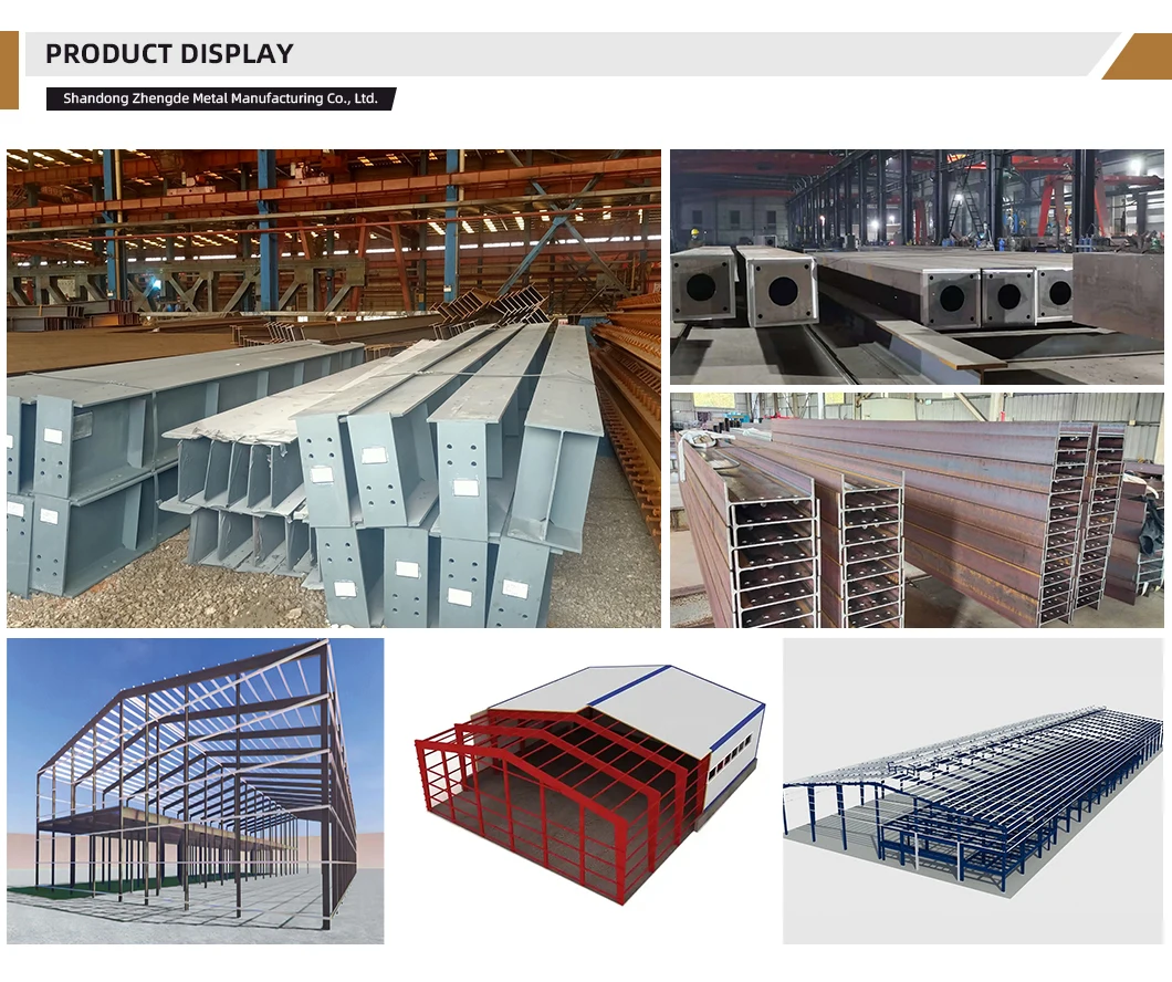 Prefabricated Construction Steel Structure For Steel Industrial ...