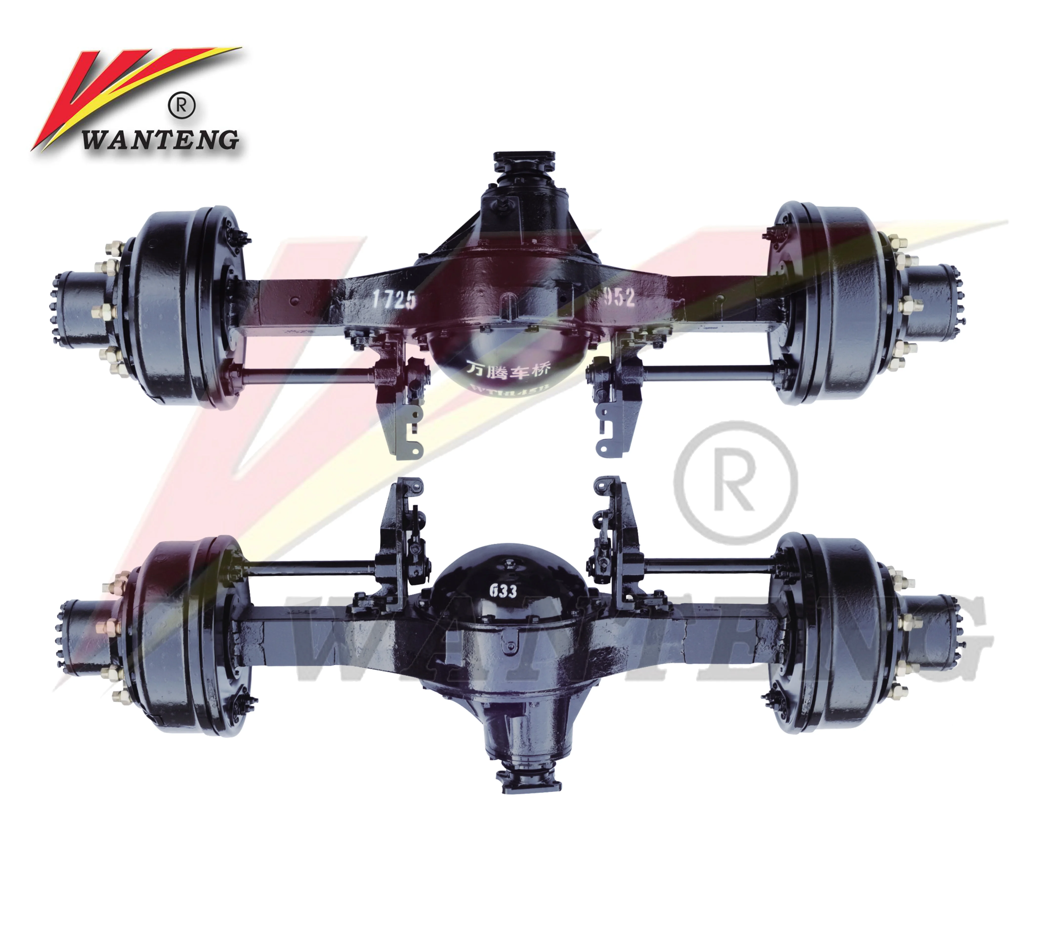 Shacman Faw Heavy Truck Axle Truck Spare Parts Middle Axle Rear Axle ...