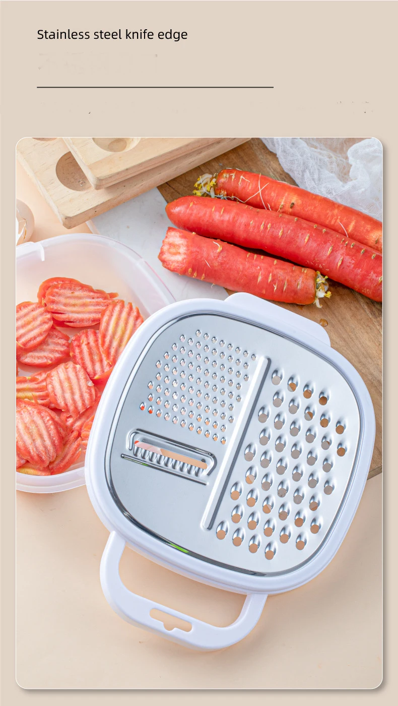 Hot Sell Multi-function Stainless Steel 3 In 1 Big Hole Grater Kitchen ...