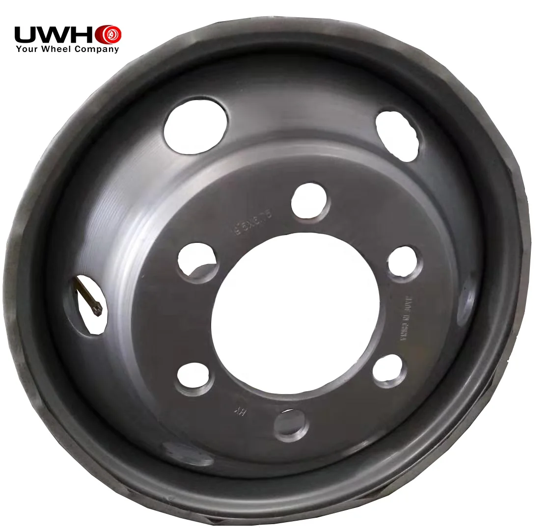 Factory Wholesale Cheap Strong 19.5x6.75 Silver Truck Steel Wheel Rim ...