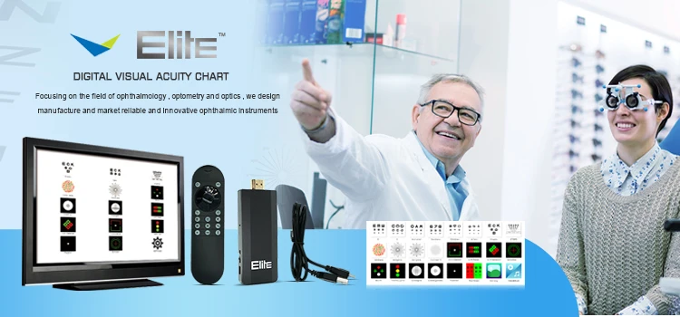 Eye Visual Acuity Chart Digital Test Portable Ophthalmic Equipment Lcd ...