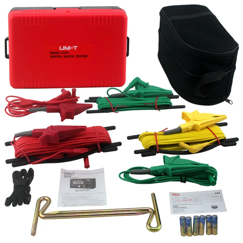 UNI-T UT521 UT522 Digital Grounding Resistance Tester, Loop High ...