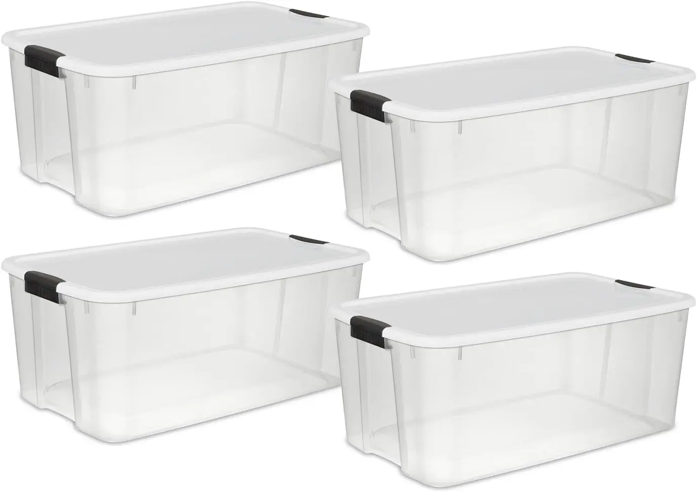 Extra Large Plastic Storage Box with Lids - Organize Efficiently