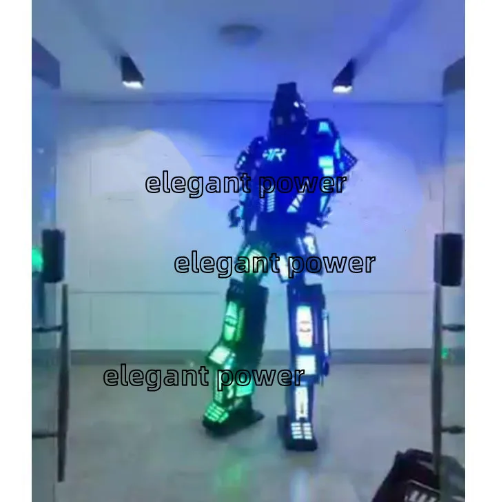 LED Robot Dance Costumes - Stylized for Nightclub Performance