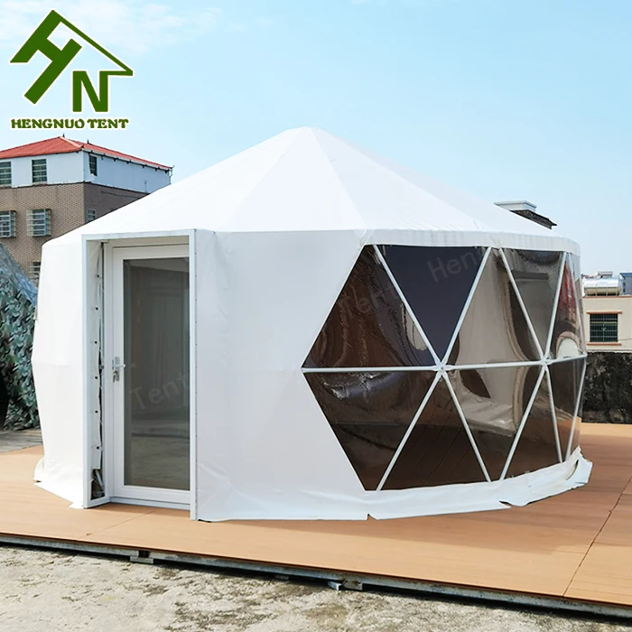 Galvanized Steel Frame Outdoor Mongolian Yurt House Geodesic Safari ...