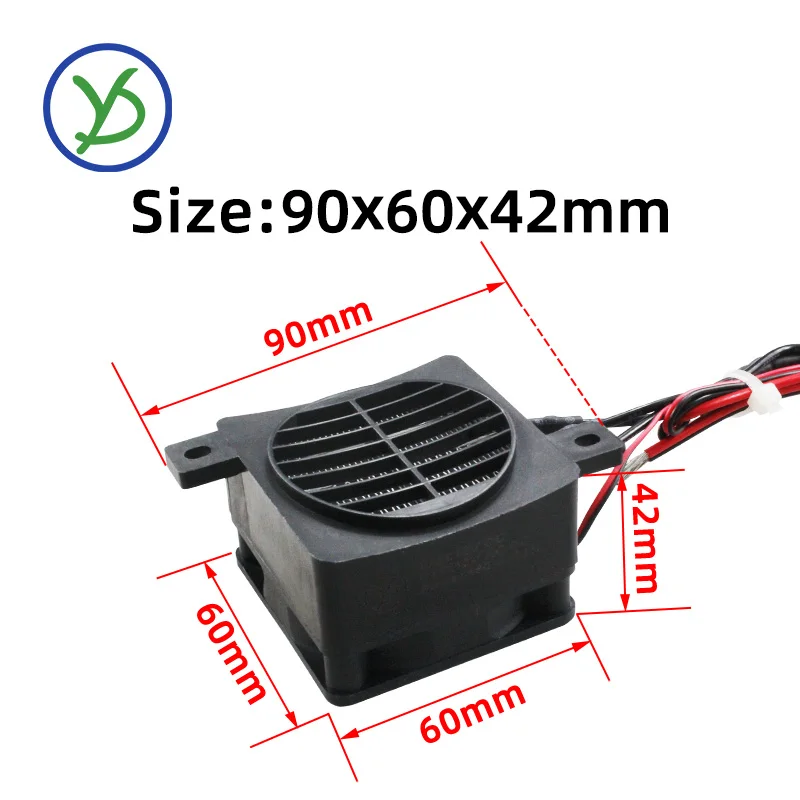 350w 220v-heater 24v/dc-fan Ptc Fan Heater Thermostatic Electric ...