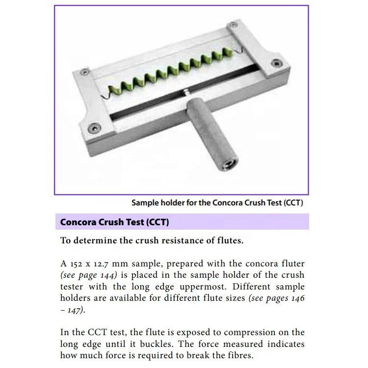 Darsen Cct Test Fixture For Corrugated Crush Test Compression Test ...