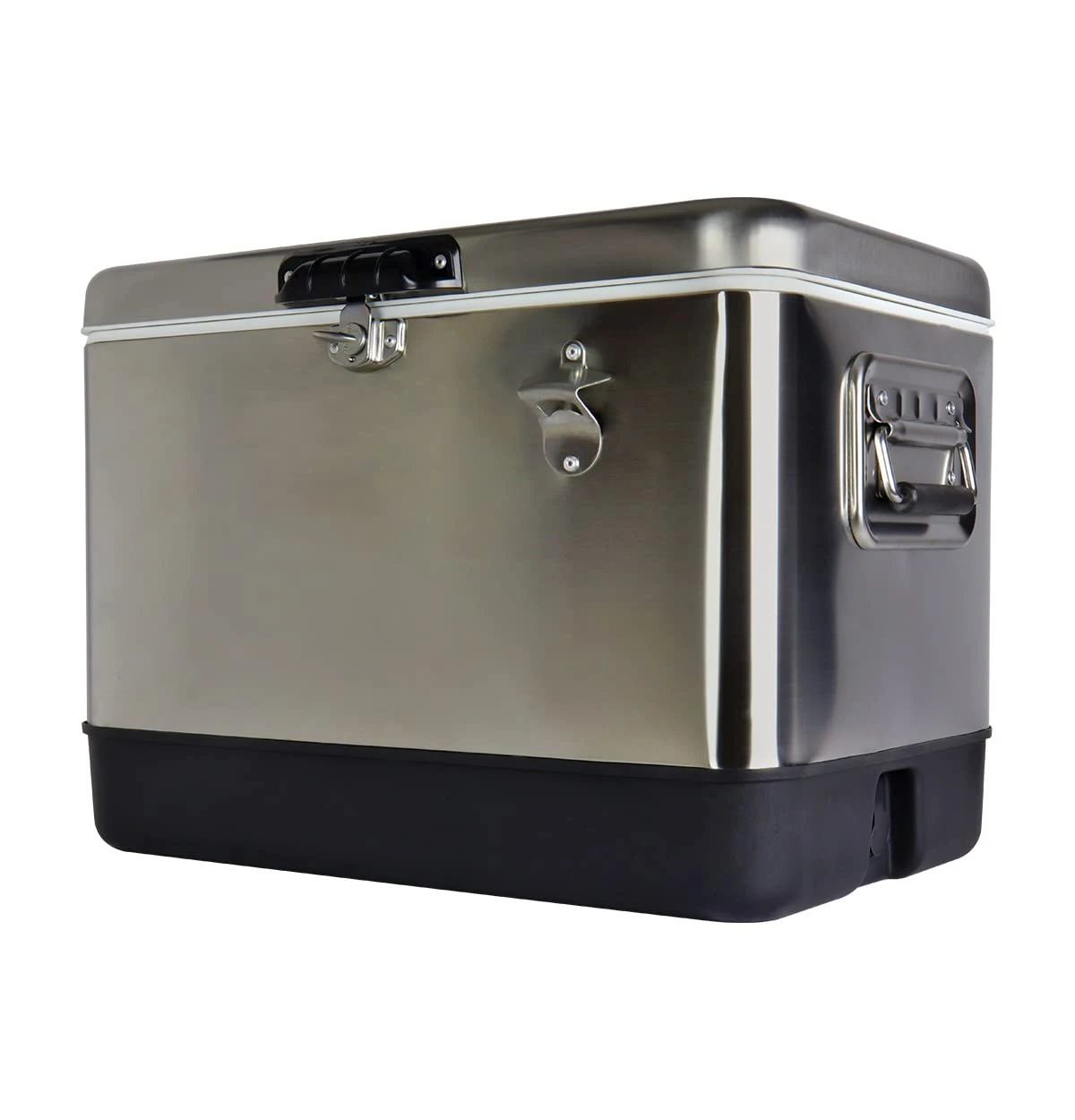 Stainless Steel 54l Large outdoor Metal Cooler Ice Box Coolers Portable ...