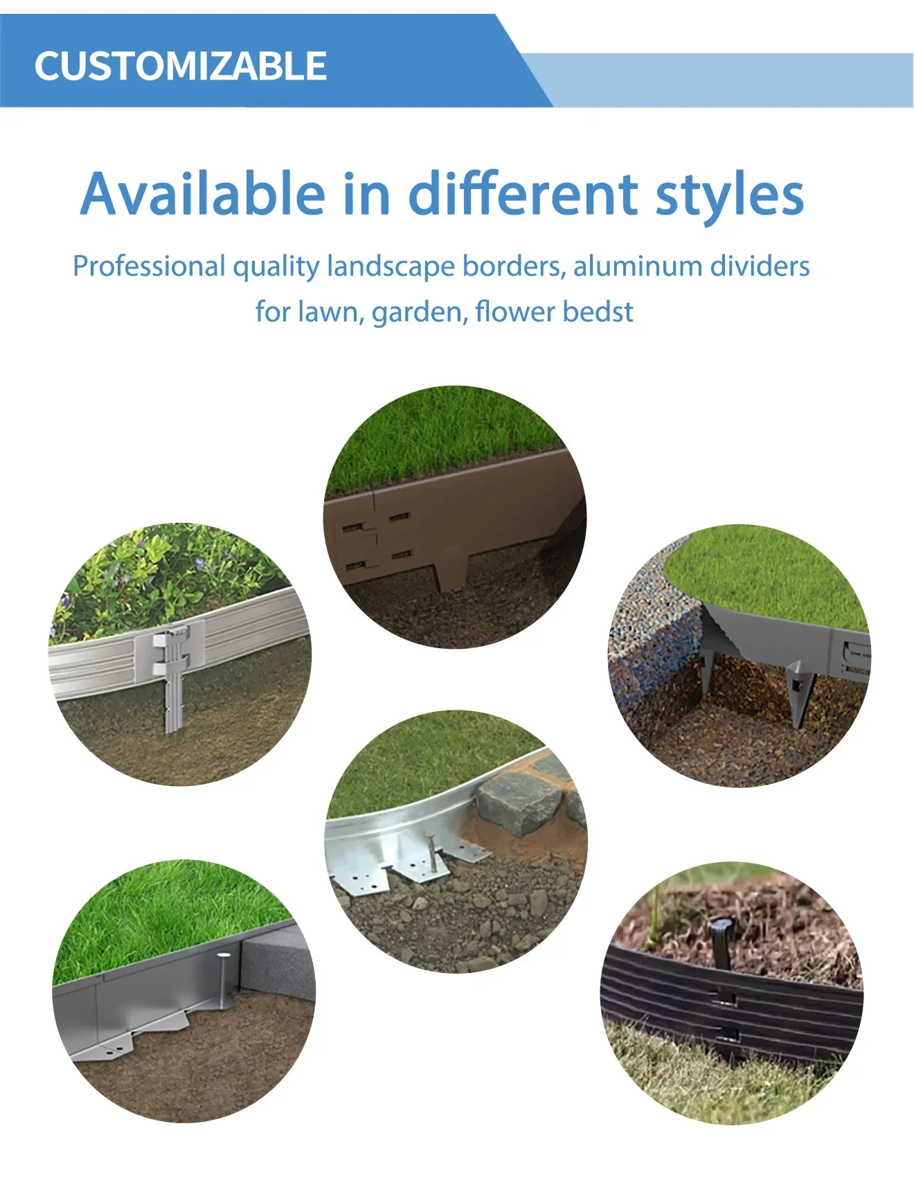 Corten Steel Garden Lawn Edging/metal Border Edging - Buy Aluminum ...