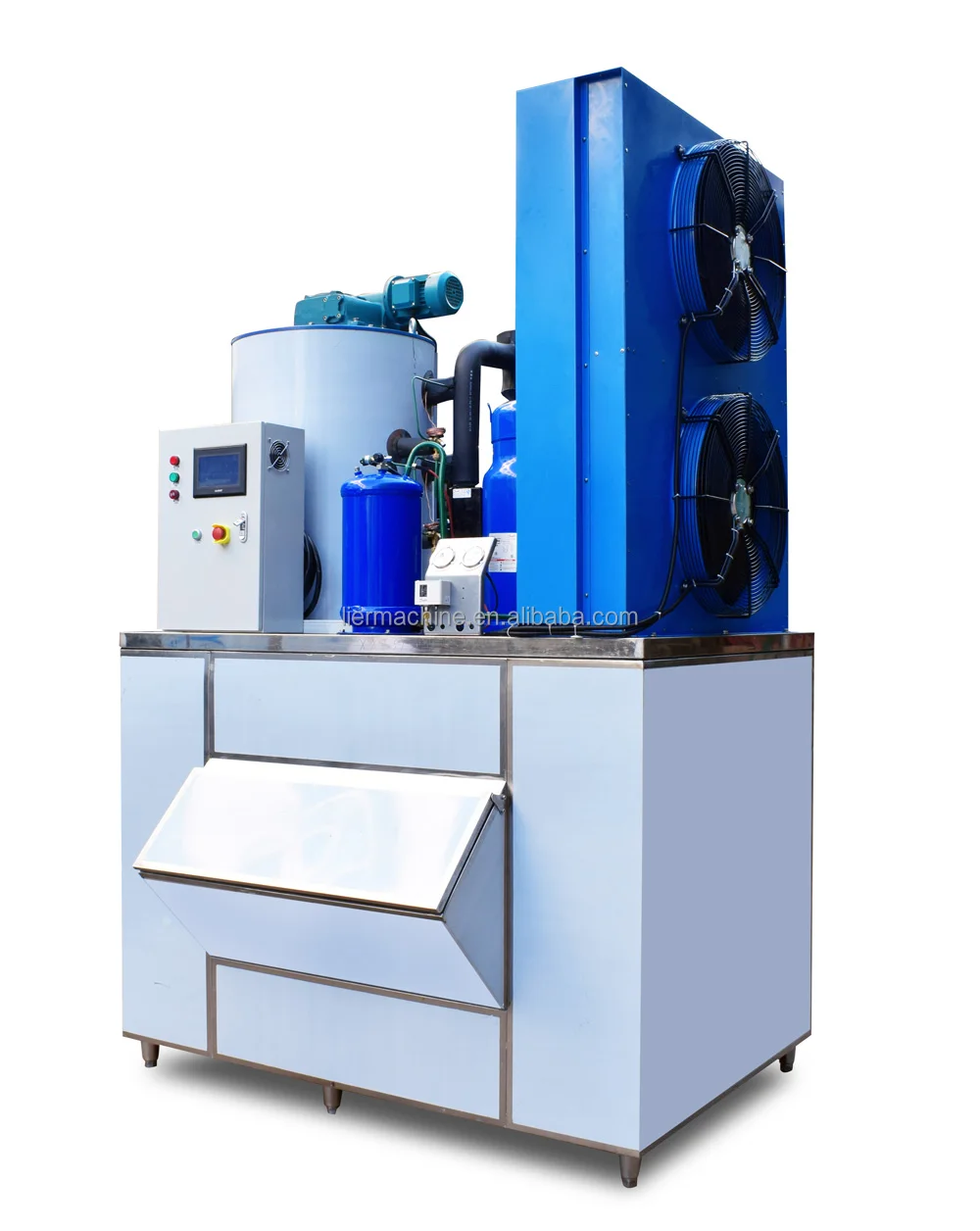 Commercial Industrial Flake Ice Machine Maker 1 Ton 2 Tons 3 5 8 10 15 ...