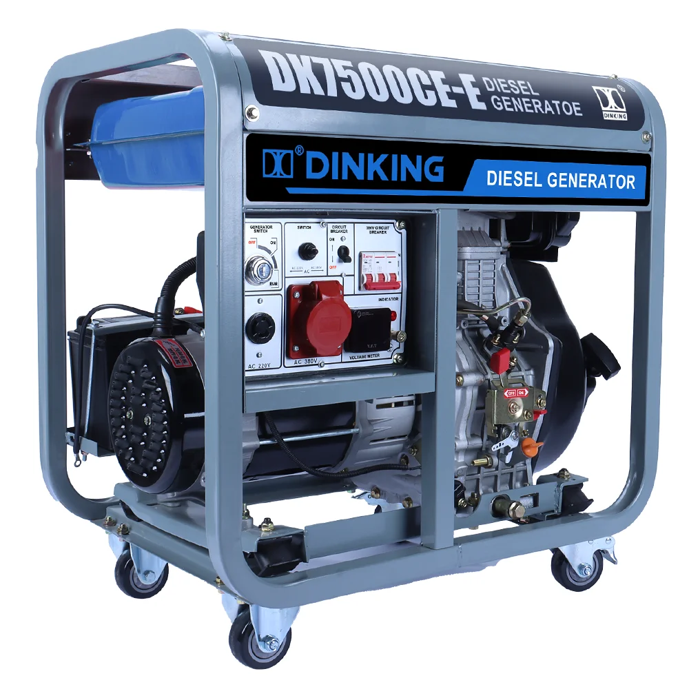 Dinking Diesel Generator 6kw 6.5kw High Quality Diesel Portable ...