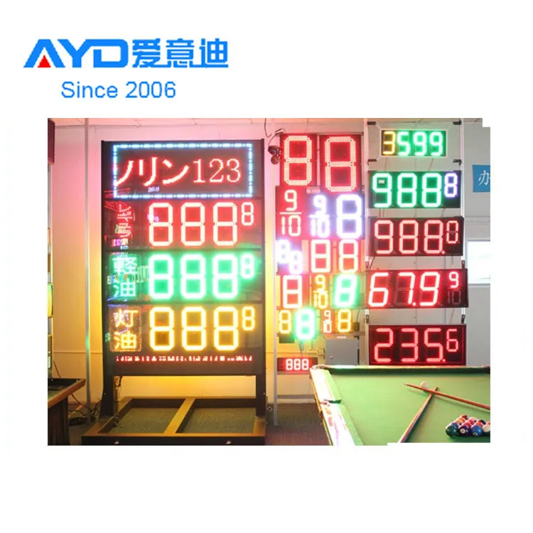 PCB 7 Segment LED Display Board Controller With SDK Gas Station LED ...