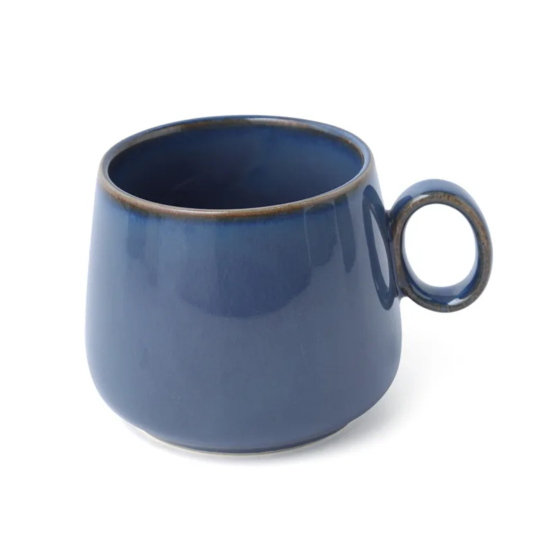 Retro fat belly mug pottery mugs handmade pottery cups for coffee ...