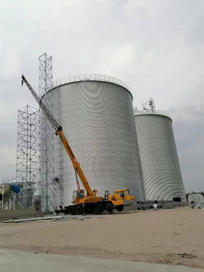 Large Capacity Steel Silo for 1000-10000 Tons of Wheat, Corn & Soybeans ...