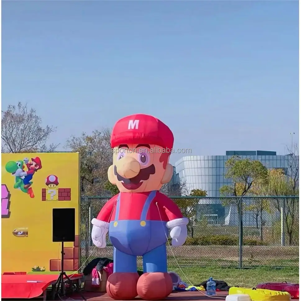 3m High Game Character Super Mario Cartoon Inflatable Mario Mascot ...