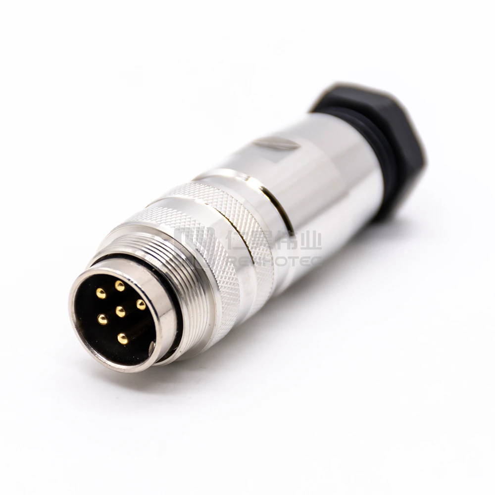 M16 Female Circular Connector 6 Pin Male Female Threaded Connector ...