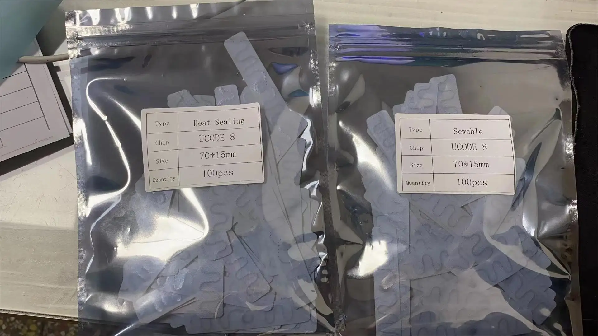 Industrial Uniform Washable Rfid Fabric Labels Nfc Fabric Textile Linen ...