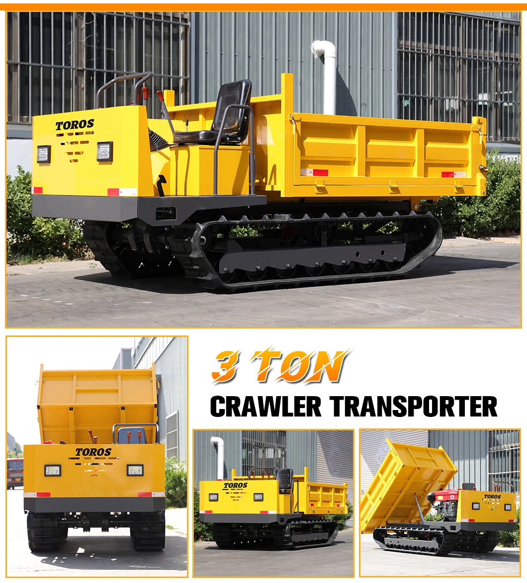 Low Grounding Ratio Crawler Dumper Transporter TOROS 2T 3T Low Price ...