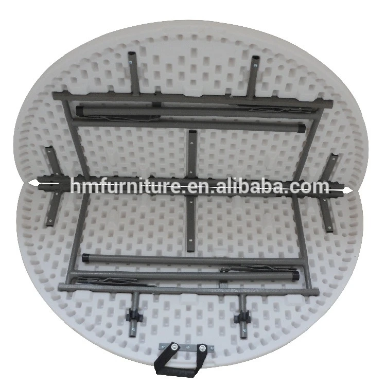 4ft Round Plastic Folding In Half Table And Chair Set - Buy Banquet ...