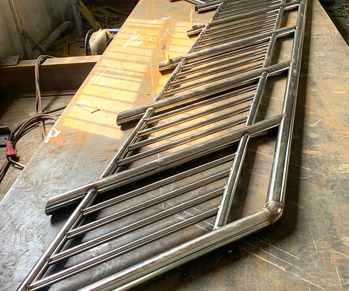 Galvanized Metal Stainless Steel Pipe Stair Railing Aluminium Guardrail ...