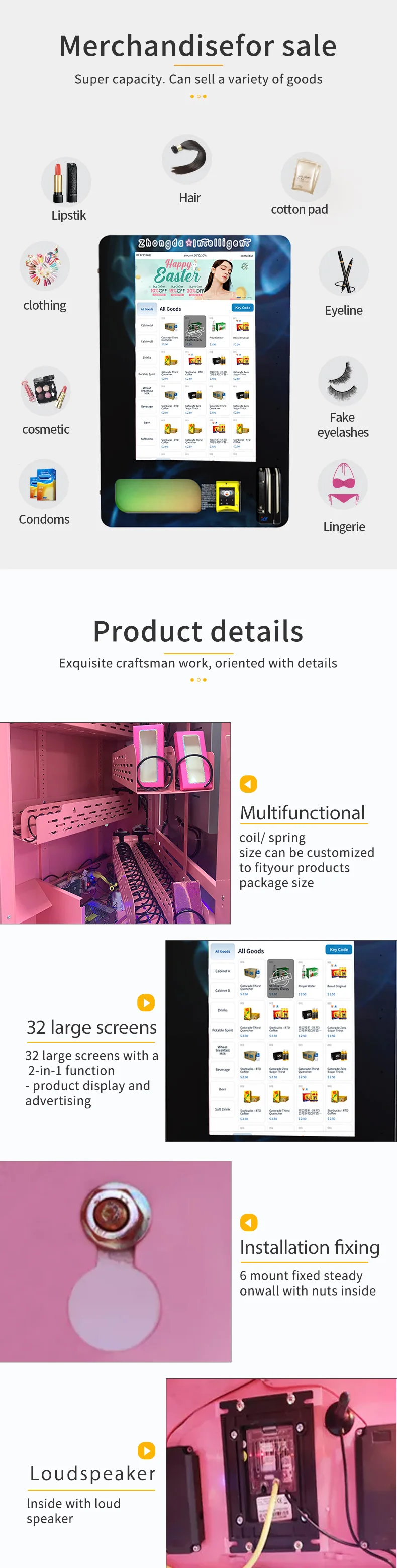 Smart Vending Machine for Age Verification - 24 Hour Self-service