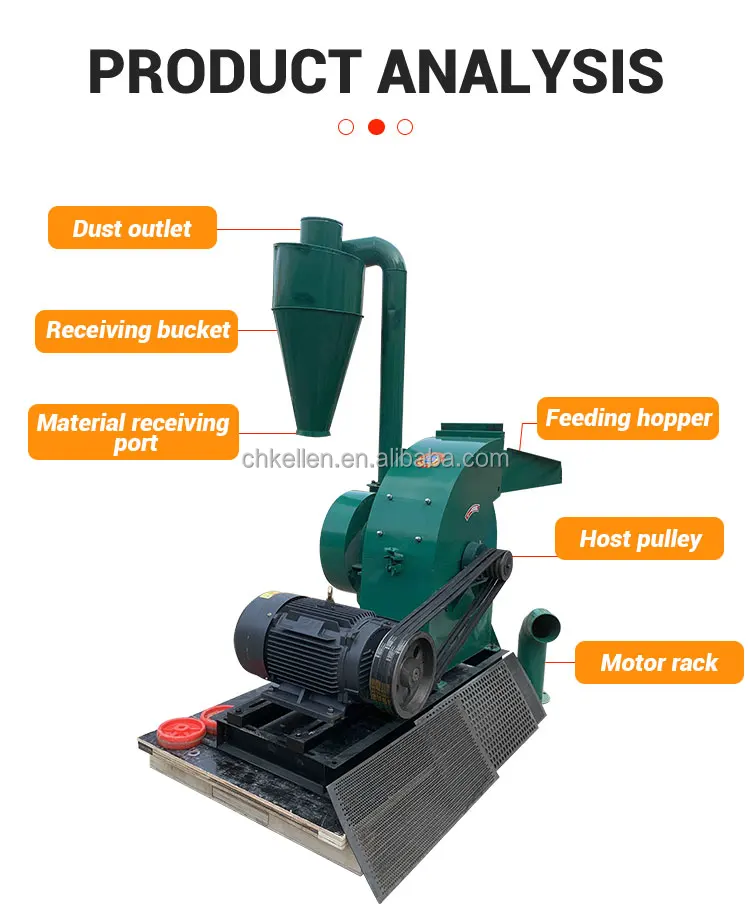 Diesel Engine Corn Cob Grinding Machine - Efficient Feed Hammer Mill ...