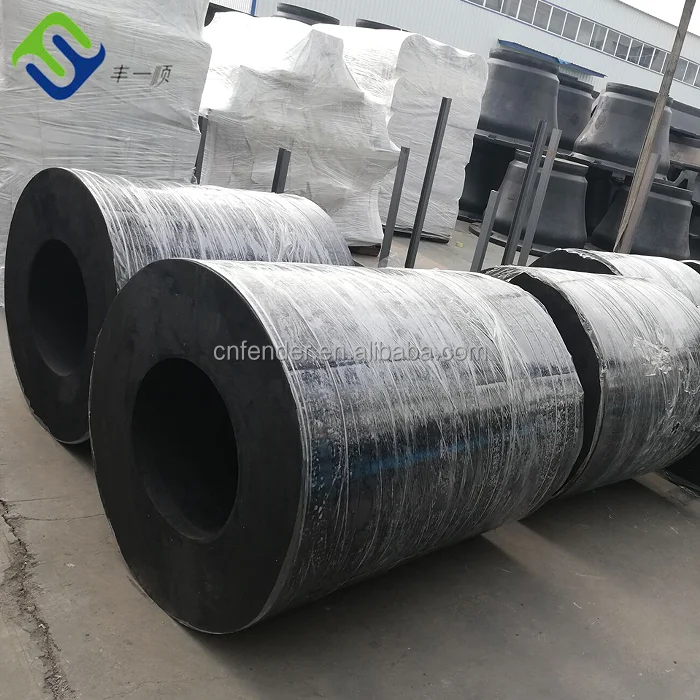 Dock Marine Cylindrical Type Rubber Bumper Fender With Fixing ...