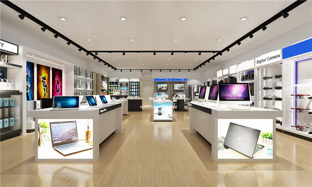 Computer Shop Display Stand Design Decoration For Computer Store - Buy ...