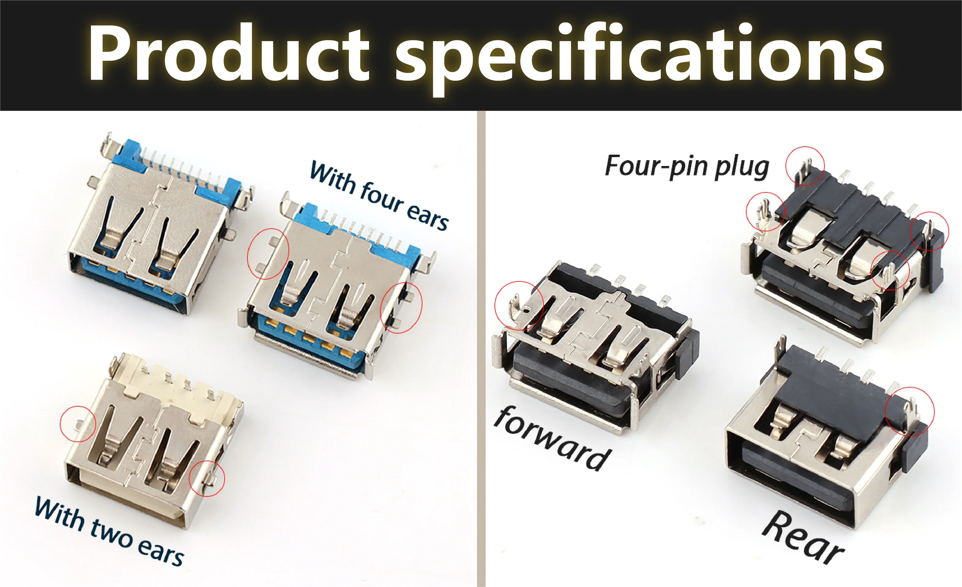 USB A male connector short body Welding type-a male connector| Alibaba.com