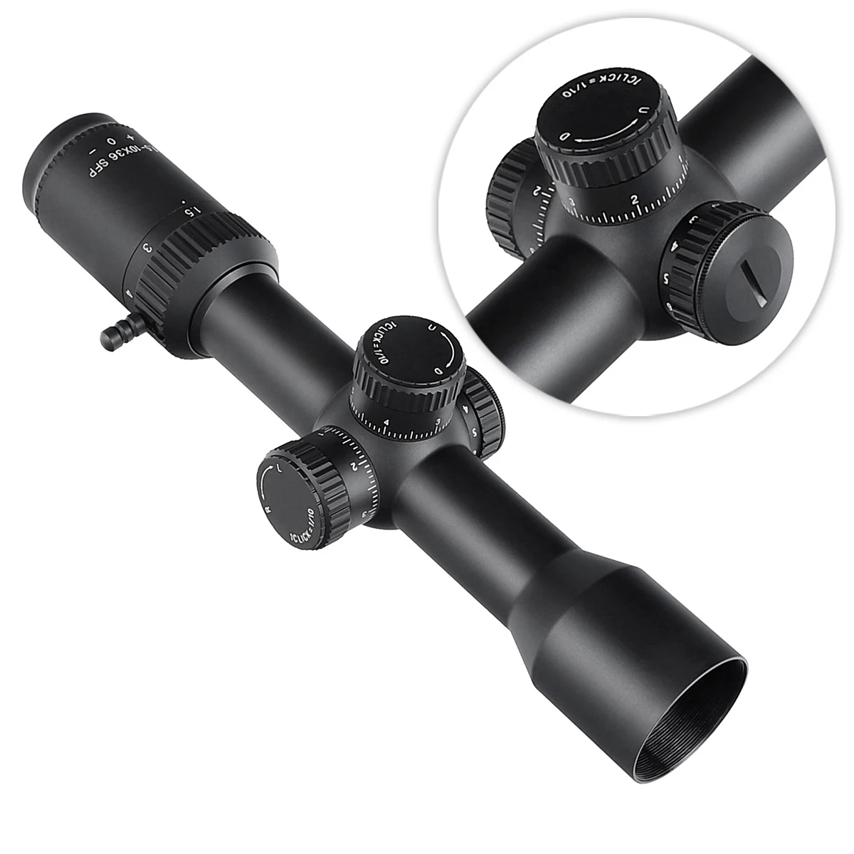 Ysc Long Eye Relief 1.5-10x36 Sfp Optic Scope Side Focus Scope 256mm ...