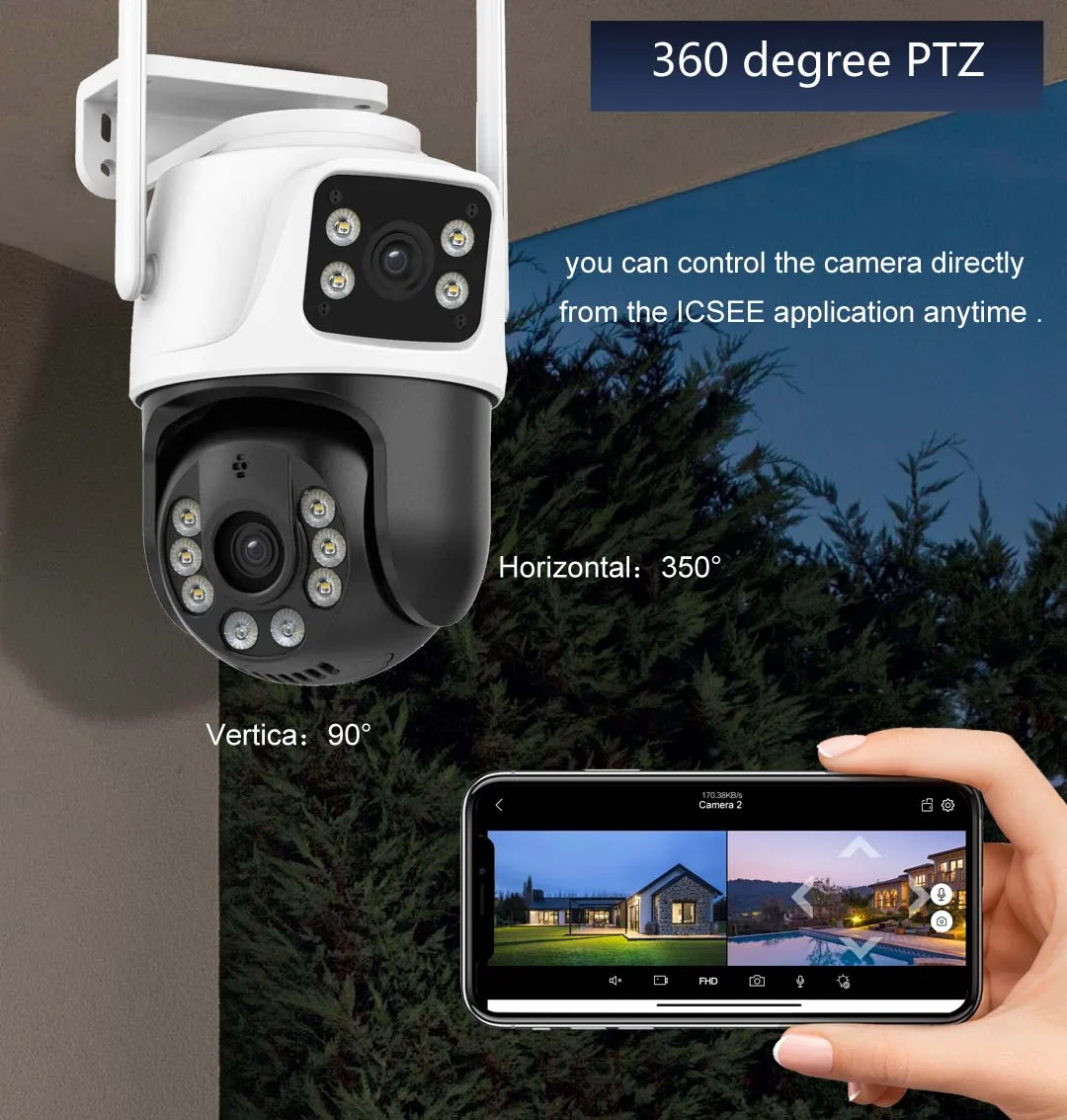 Top 10 CCTV Camera Factory - Icsee Outdoor Dual Lens Wifi
